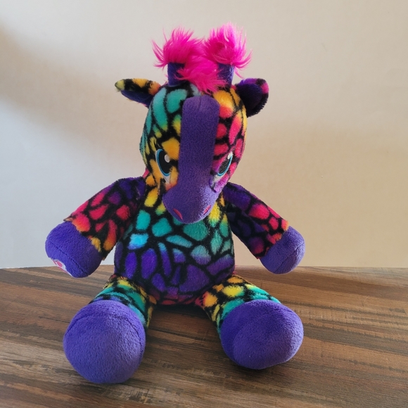 Build-A-Bear | Toys | Buildabear Lisa Frank Plush Rainbow Giraffe ...